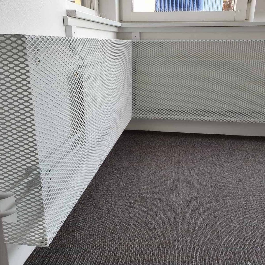 “Expanded metal as decorative mask on radiators”-Romboidal mesh 28×13 ...